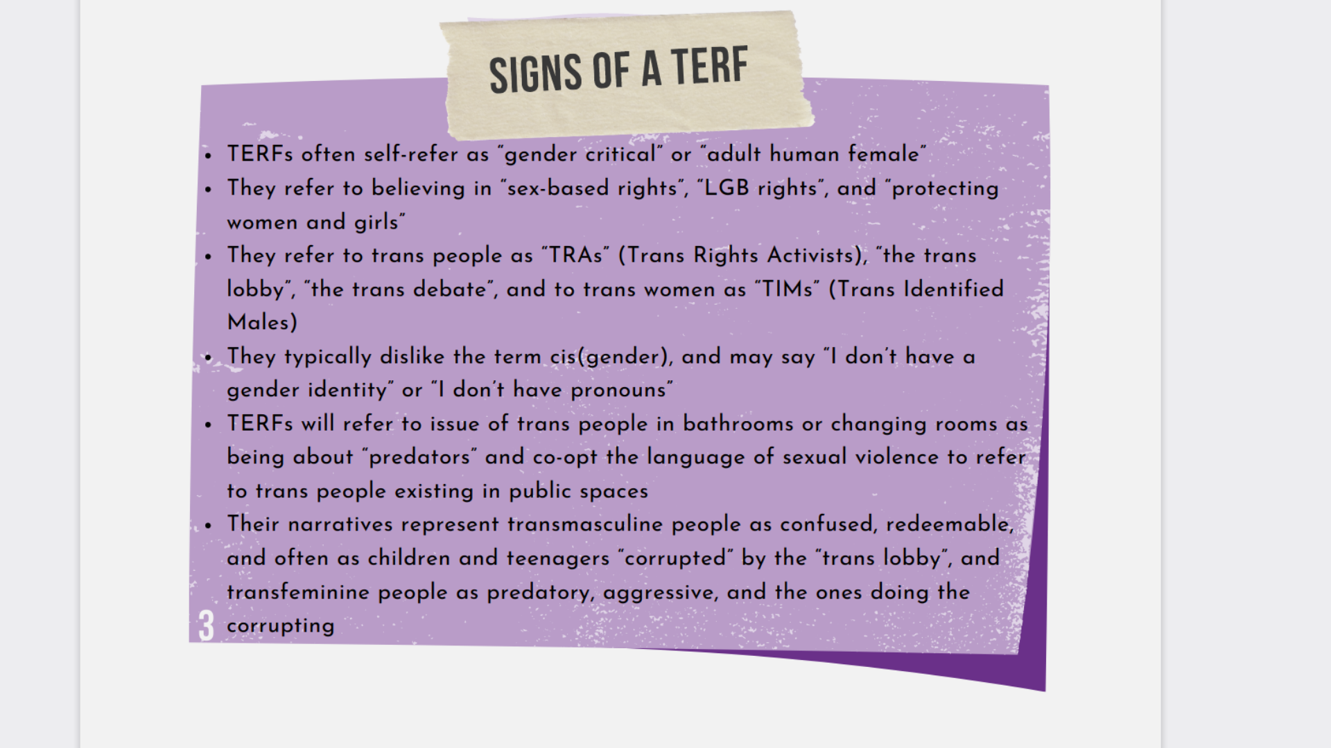 'How to Spot Terfs' Guide Released by Cambridge University Student Union
